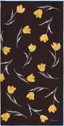 Jacquemus Jacquemus Seidentuch Le Foulard Tulipe schwarz