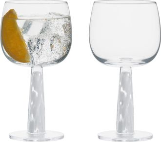 Anton Studio Designs Bj&ouml;rn Handgefertigte Gin-Gl&auml;ser f&uuml;r Cocktails, Wein oder Wasser - 500 ml - Klar - Set mit 2 eleganten Cocktailgl&auml;sern