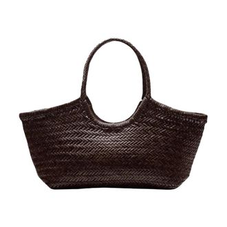 Dragon Diffusion Gewebte Lederhandtasche - - Bags - Damen - Braun - ONE SIZE