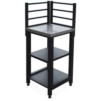 Sweeek Outdoor-K&uuml;chenregal aus Stahl 2 Ablagen B 48,5 cm
