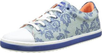 Desigual Damen Supper Happy Decoflowers Sneakers, Blau (Blue 5098)