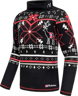 Nebulus Herren Rolli Coaster, Rollkragen, Langarm, rot - XXL