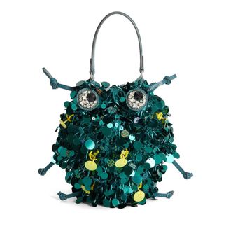 Anya Hindmarch Beetle Sequin Crossbody - - Bags - Damen - Gr&uuml;n - ONE SIZE