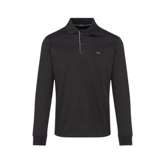 Paul & Shark Langarm Poloshirt - - Tops - Herren - Schwarzk - XL