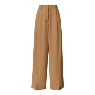Fabiana Filippi Femme, Pantalons, Brun, Taille: 36 FR Pleated Wide Pantalons