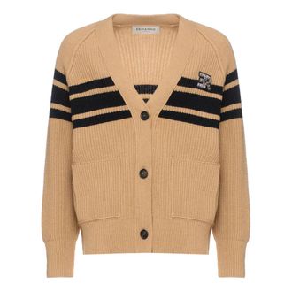 Ermanno Scervino Cardigan in lana - - Knitwear - Damen - Braun - XS