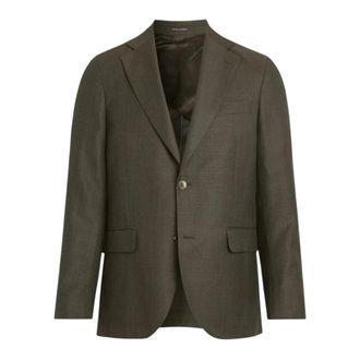 Oscar Jacobson Regular Fit Strukturierter Blazer - - Jackets - Herren - Braun - 3XL