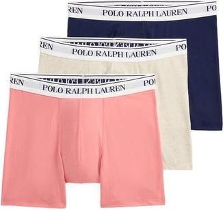 Polo Ralph Lauren Lot de 3 boxers en coton m&eacute;lang&eacute;