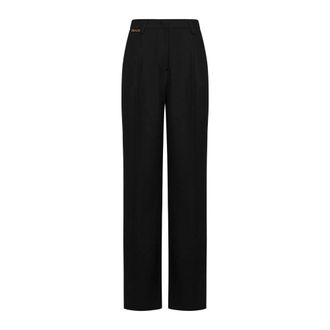 Silvian Heach Weite Hose mit elastischem Bund - - Trousers - Damen - Schwarzk - S