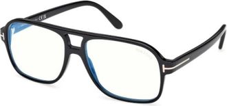 Tom Ford unisex, Accessoires, Noir, Taille: 58 MM Navigator Blue Block Optical