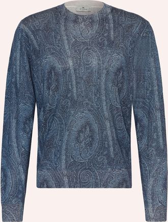 Etro Etro Longsleeve Mit Seide Und Cashmere blau
