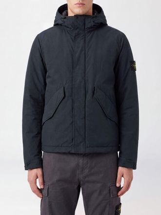 Stone Island Veste coupe-vent en nylon recycl&eacute; avec capuche et logo Compass