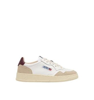 Autry Autry | Medalist Low Leat Suede Wht Burgund - 36 IT