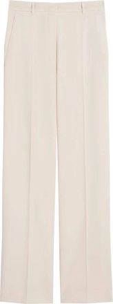 Max Mara Femme, Pantalons, Rose, Taille: 38 FR Wool Crepe Pantalons