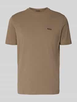 HUGO BOSS Regular Fit T-Shirt aus Baumwoll-Mix Modell TEE