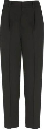 Pantaloni Torino Femme, Pantalons, Noir, Taille: 38 FR Cropped Pantalons