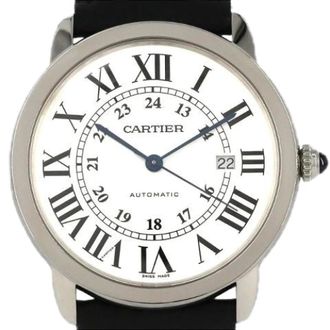 Cartier Pre-owned Ronde Solo Acier Inoxydable Automatique - Femme - Pre-owned - Gris - Taille: ONE Size