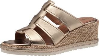 Tamaris Pantolette Damen Keilabsatz metallic,EU 40