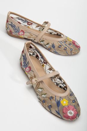 Prologue Fauna Mesh Mary Jane Flache Schuhe