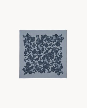 Kujten Grand bandana soie-cachemire imprim&eacute; - Grand Bandana Helia Lace