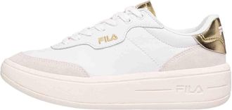 Fila Damen Premium F wmn Sneaker, White-Gold, 37 EU