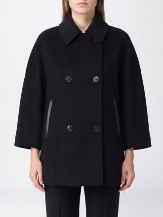 Max Mara Manteau crois&eacute; longueur genou en pur cachemire avec &eacute;paules tombantes
