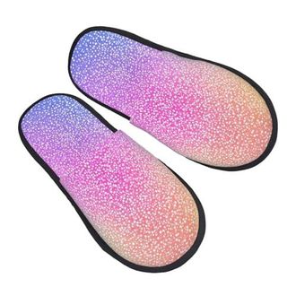 Generic Pantoufle Imprim&eacute; &Agrave; Paillettes Color&eacute;es Chaussures Maison Chauds Chaussons Pour Chambre Homme Ext&eacute;rieur M