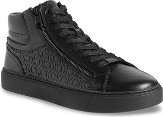 Calvin Klein Sneakers Calvin Klein High Top Lace Up W/Zip Mono HM0HM01180 Schwarz