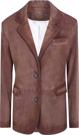 Golden Goose Lederjacke - Braun