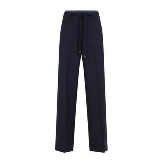 PESERICO Hose mit G&uuml;rtel - - Trousers - Damen - Blau - M