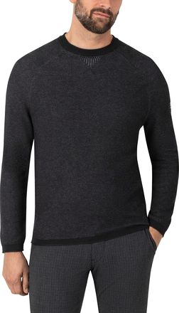 Timezone Herren Spiral Knit Crewneck Pullover, Caviar Black, XL