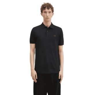 Fred Perry Homme, Tops, Noir, Taille: M Polo Classique en Coton M6000