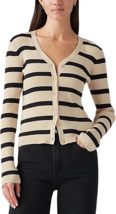 Levi's Damen Tulip Cardigan Redwood Stripe Creme Brulee Multi Colour XS