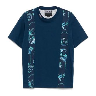 Versace Jeans Couture T-Shirts und Polos - - Tops - Herren - Blau - S