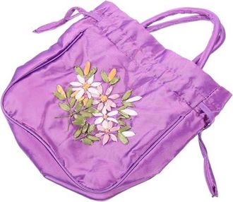 BESPORTBLE Sac &agrave; Main Ethnique Brod&eacute; pour Femme Petit Sac Seau &agrave; Cordon pour T&eacute;l&eacute;phone et Objets Personnels Style Traditionnel Chinois Pratique et &Eacute;l&eacute;gant