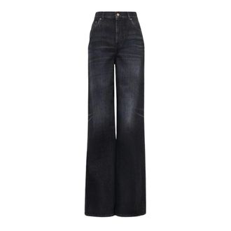 Chlo&eacute; Wide Jeans - - Jeans - Damen - Schwarzk - W29