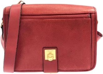 Celine Sac bandouli&egrave;re en cuir Pre-owned - Femme - Pre-owned - Rouge - Taille: ONE Size
