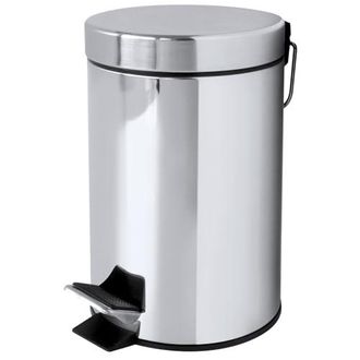 Gelco Design GELCO 700739 aktuellen Abfalleimer Chrom Metall Chrom 25 x 17,2 x 26,5 cm 3 l