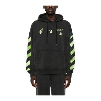 Off-white Diagonal Stripe Hoodie - - Sweatshirts & Hoodies - Herren - Schwarzk - XL