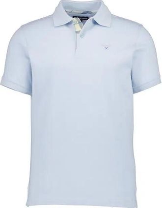 Barbour Herren Polo-Shirt blau Baumwoll-Piqu&eacute;