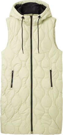 Tom Tailor Damen 1042100 Longstyle Puffer Weste, 32246-Garden Peat, S