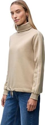 Street One 3017132 Sweat-Shirt à col Montant, Beige sablé, 40 Femme