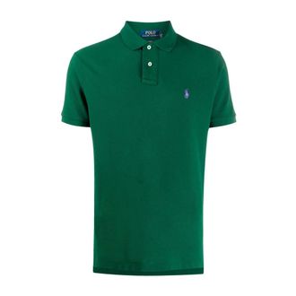 Polo Ralph Lauren Homme, Tops, Vert, Taille: 2XL Polo en Maille &agrave; Manches Courtes