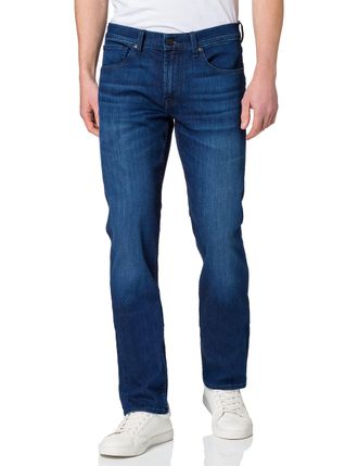7 For All Mankind Herren Slimmy Luxe Performance Eco Indigo Blue Jeans, Dark Blue, 29W 30L EU