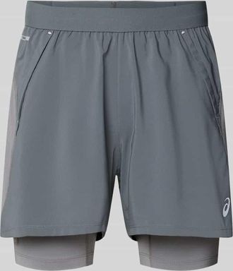 Asics Regular Fit Shorts mit integrierten Tights Modell Road