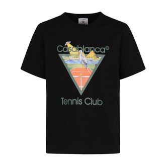 Casablanca Homme, Tops, Noir, Taille: L T-shirt Classique