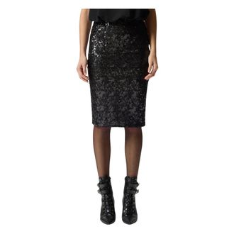 Pinko Pinko, Femme, Jupes, Noir, Taille: 36 FR Papacieca Micropaillettes Skirt