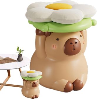 Generic Hocker Stuhl - bequeme Hocker, entz&uuml;ckende Capybara-Hocker, tierische Fu&szlig;bank, Capybara Schuhhocker Sitzkissen Fu&szlig;st&uuml;tze, niedliche Couchbank, Tier Ho