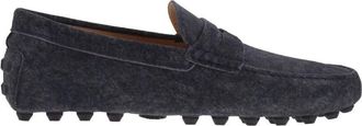 Tod's Tods Loafer - Gommino Bubble Sole In Suede Leather Loafers - Gr. 6_5 - in Schwarz - f&uuml;r Damen
