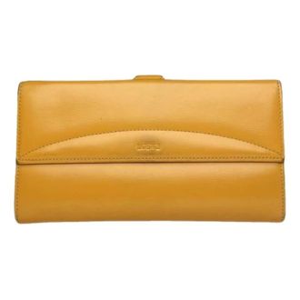 Loewe Pre-owned Leder Portemonnaie - - Pre-owned - Damen - Gelb - ONE SIZE